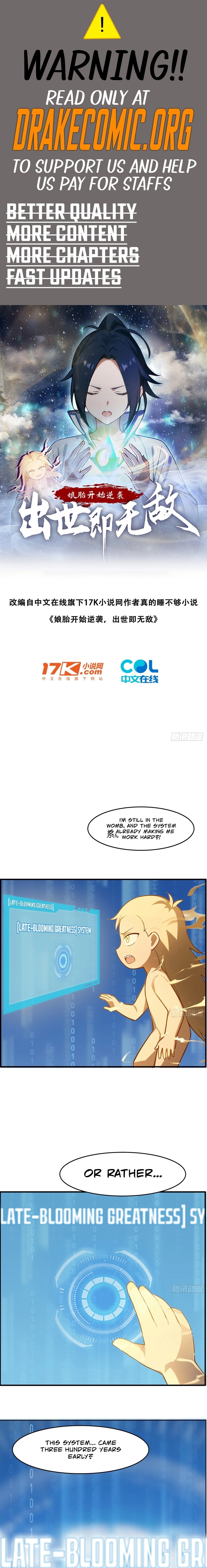 From the womb to dominance: Unbeatable at birth - Chapter 2 - Kissmanga